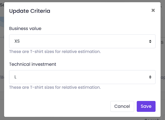 Prioritization Matrix - ProductLift